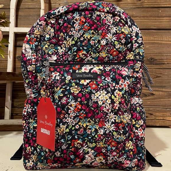 Vera Bradley | Bags | Vera Bradley Itsy Ditsy Floral Backpack Bag Tote ...